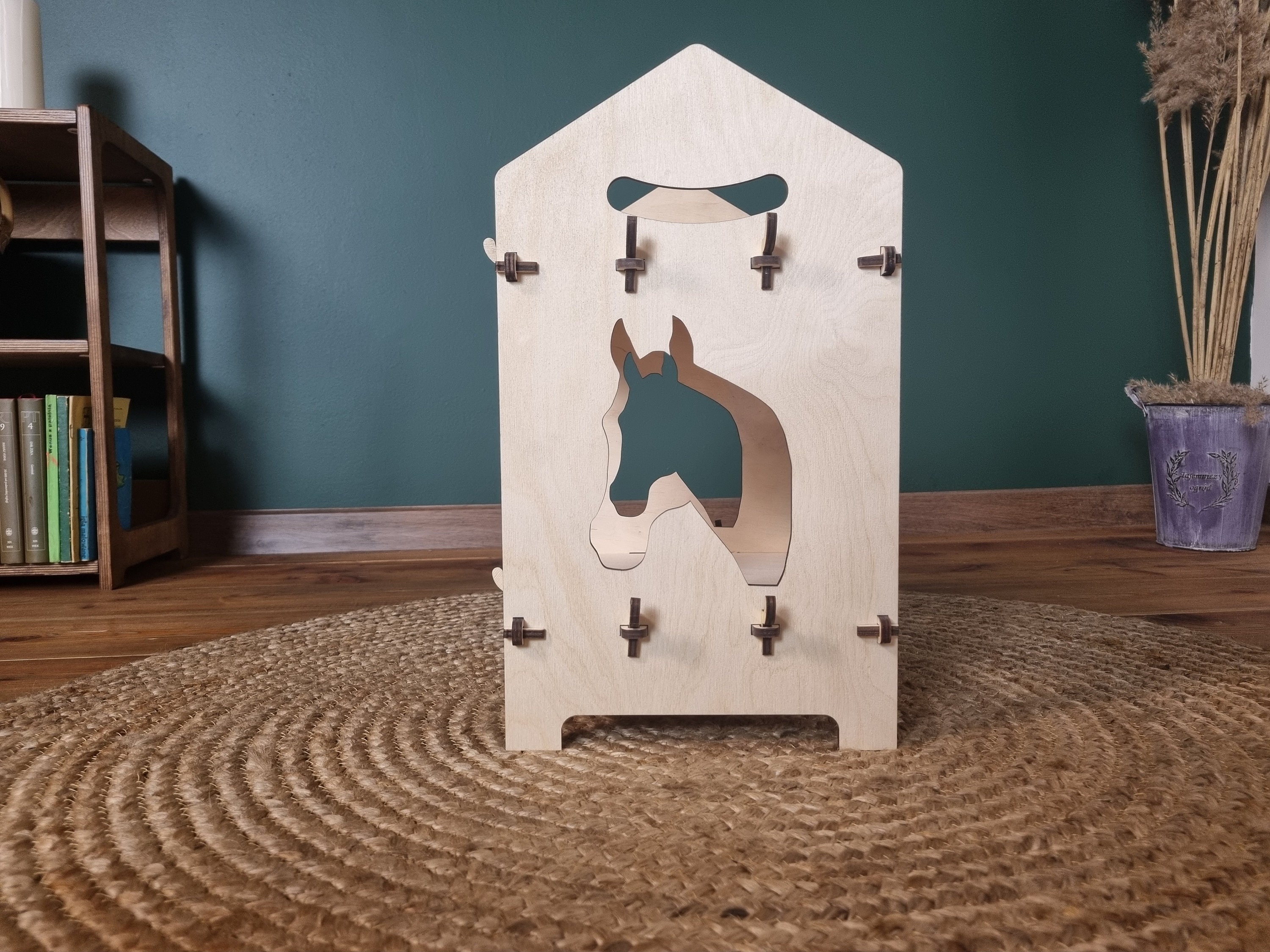 Hobby Horse Stable for 1 Horse, Animal Garden Stand, Free ...