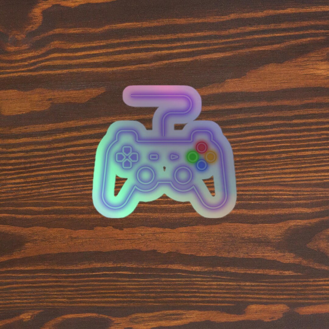 Holographic Controller Sticker - Gaming Sticker, Gifts for Gamers ...
