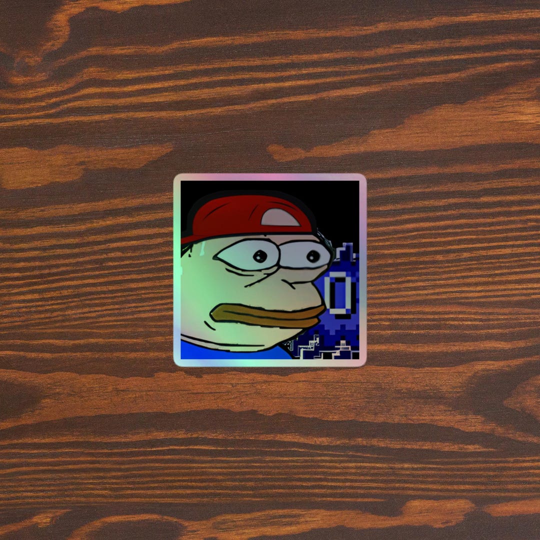 Holographic Monkas Sticker - Gaming Sticker, Gifts for Gamers Aesthetic ...