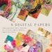 Abstract Mixed Media Art Digital Papers | Printable Scrapbook Paper ...