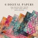 Digital Papers Pack | Gelli Plate Print Pattern I Printable ...