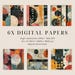 Digital Papers 6x | Abstract Shapes I Grunge I Printable Scrapbook ...