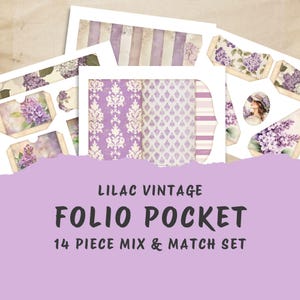 Lilac Vintage Junk Journal Mega Kit 145 Piece I Printable Journal ...
