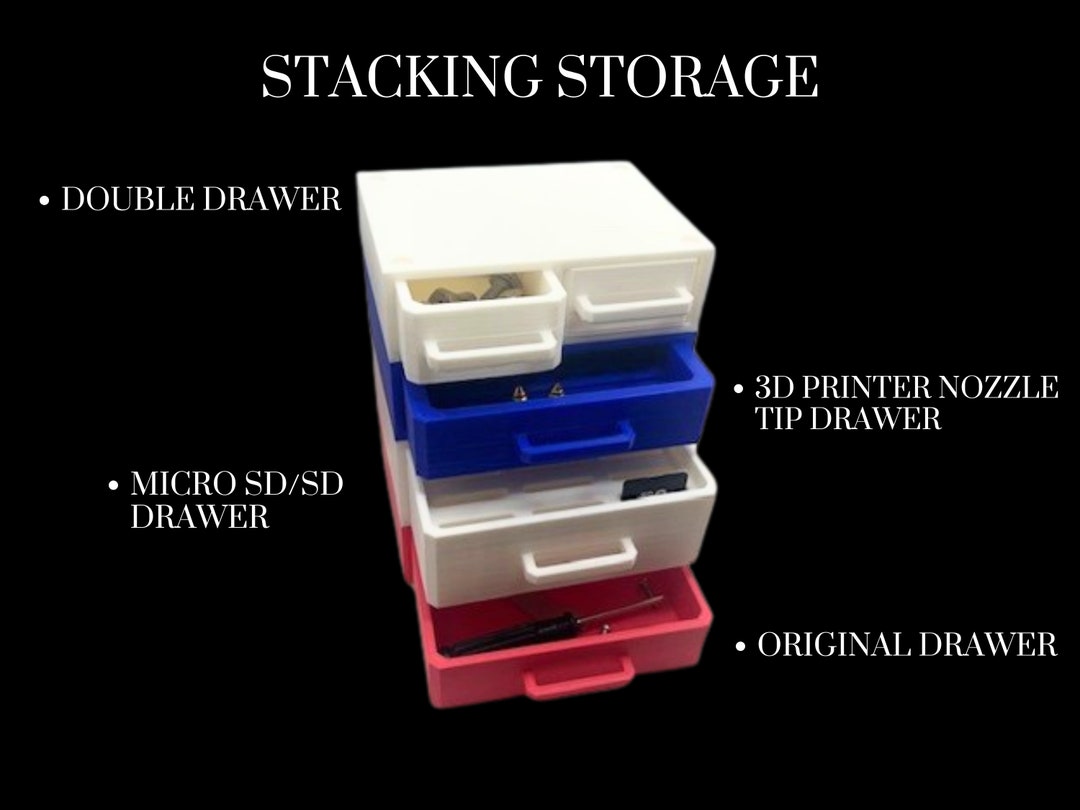 3D Printed STACKING STORAGE SYSTEM Nozzle Tip Drawer - Etsy