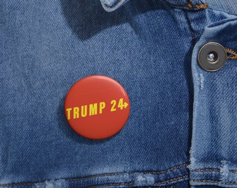 Trump Vance 2024 Pin Button Vintage-inspired Design 1980s Reagan Design ...