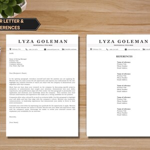 Clean Resume Template Word Minimalist Professional Resume Modern Resume ...