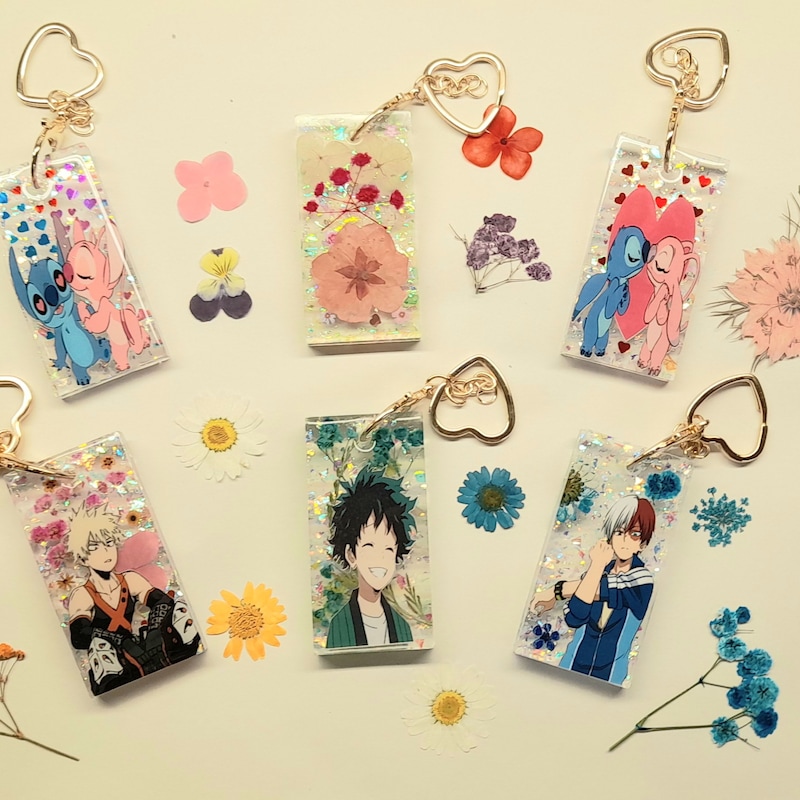 Anime Keychain - Etsy
