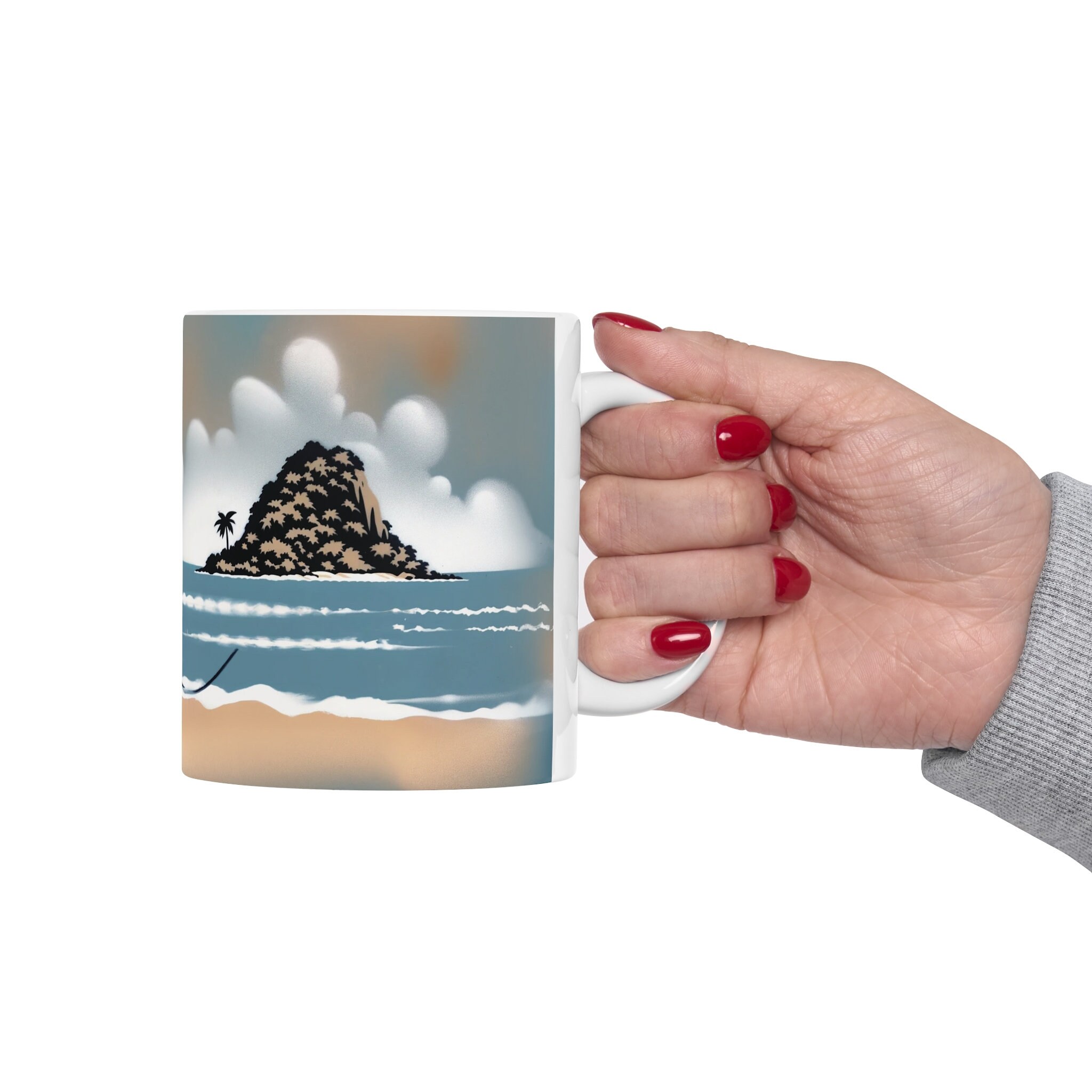 Mouse Coffee Mug Stencil Street Art Style Mug With Full Wrap Design - Etsy