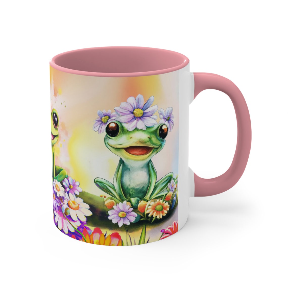 Trio of Frogs Mug, Cute Frog Artwork, Coffee Mug, Artistic Mug, Frog ...