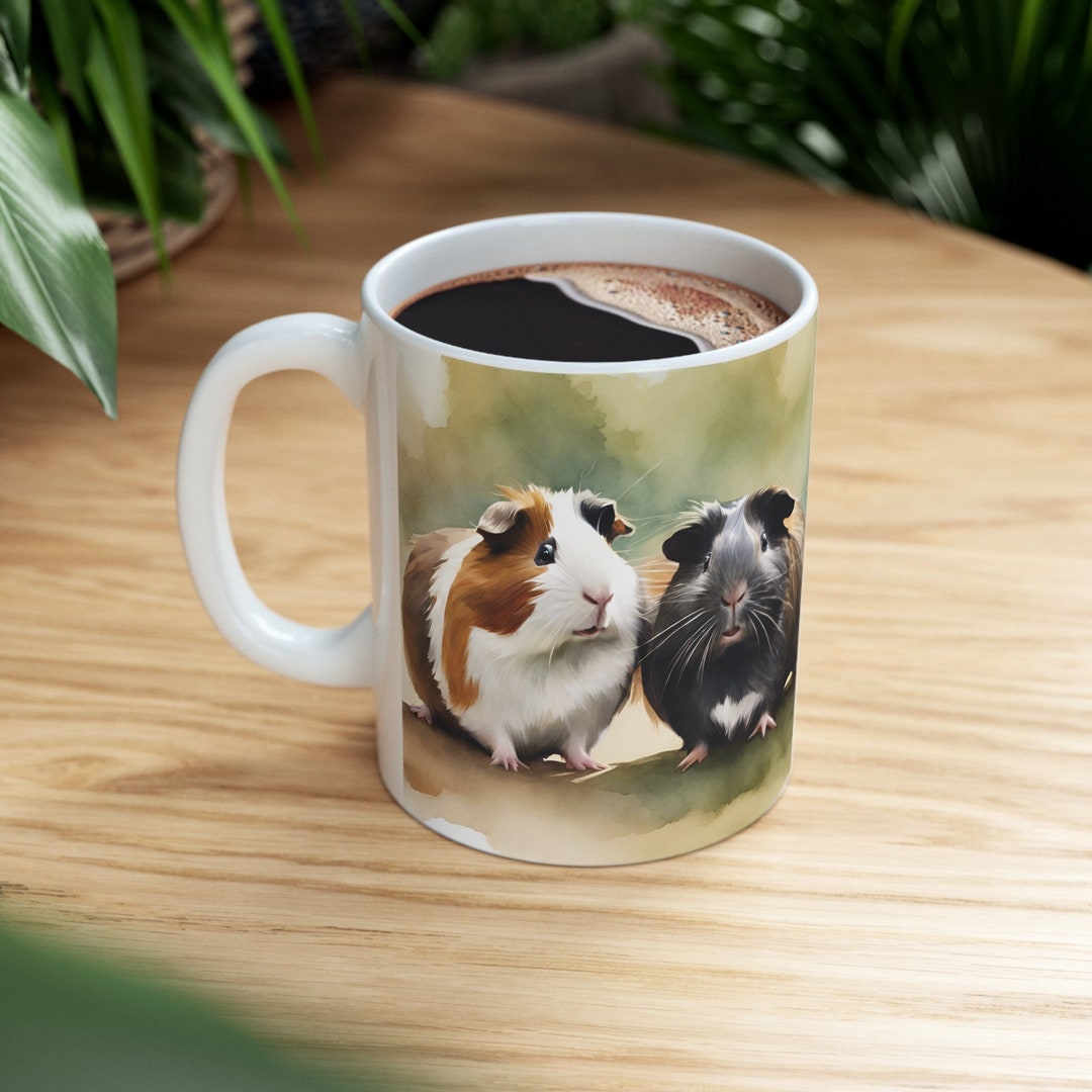 Muddle of Guinea Pigs Coffee Mug With Guinea Pigs - Artistic Decorative ...