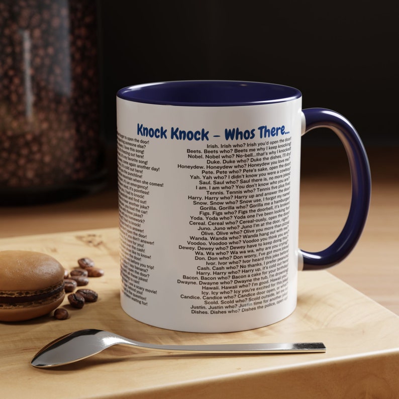 101 Knock Knock Jokes on a Coffee Mug. This Gift is Sure to Keep You ...