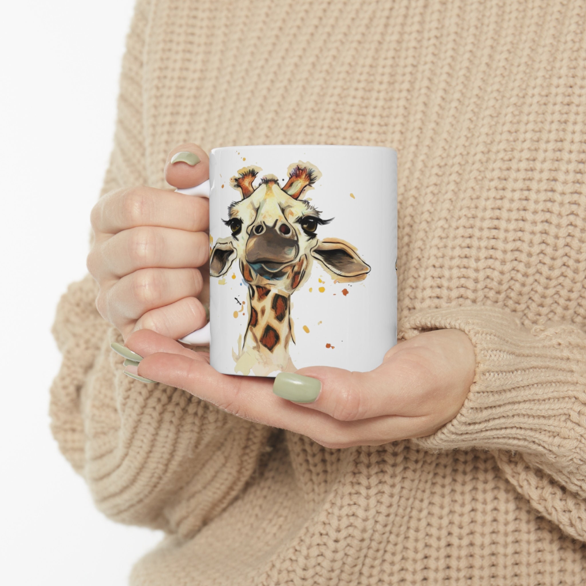 Adorable Giraffe Coffee Mug You Will Be the Envy of Any Giraffe Lover ...