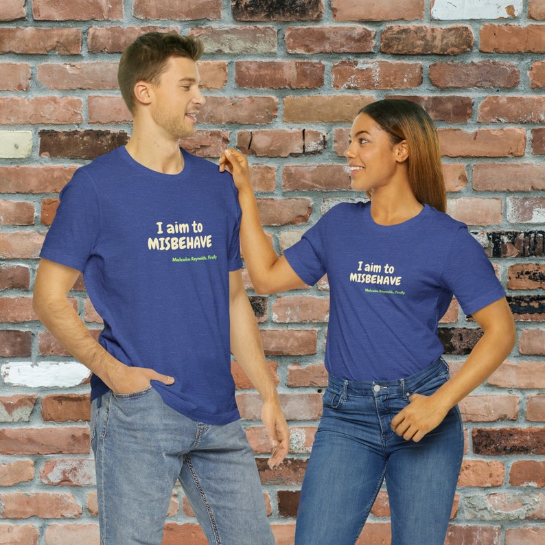 I Aim to Misbehave Unisex Tshirt, Malcolm Reynolds , Misbehave Shirt ...