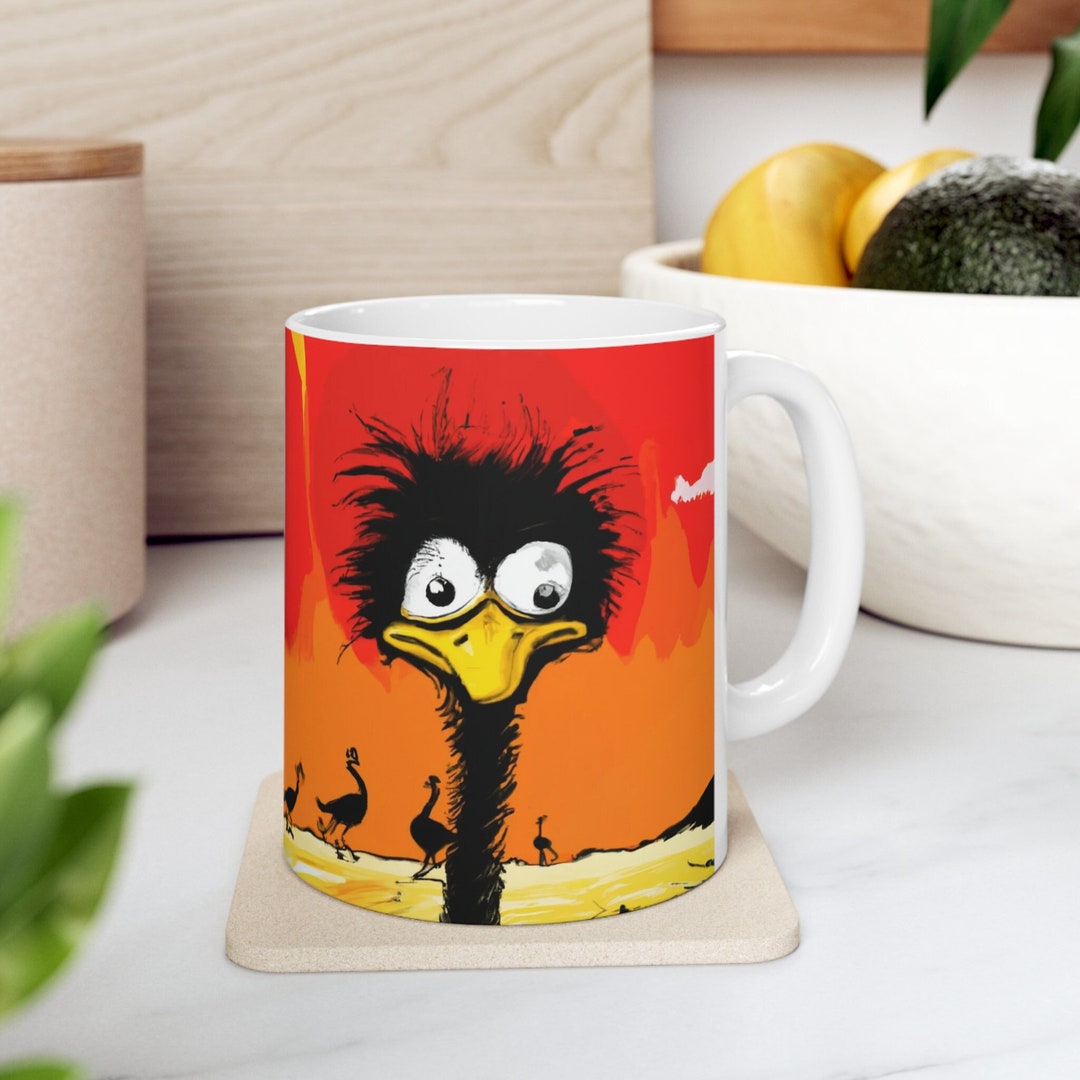 Emu Coffee Mug - This Funny Coffee Mug With Australian Desert is ...