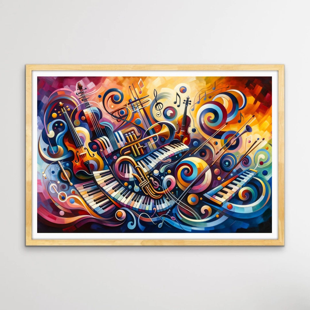 Abstract Musical Artwork Print at Home Digital Wall Art - Etsy