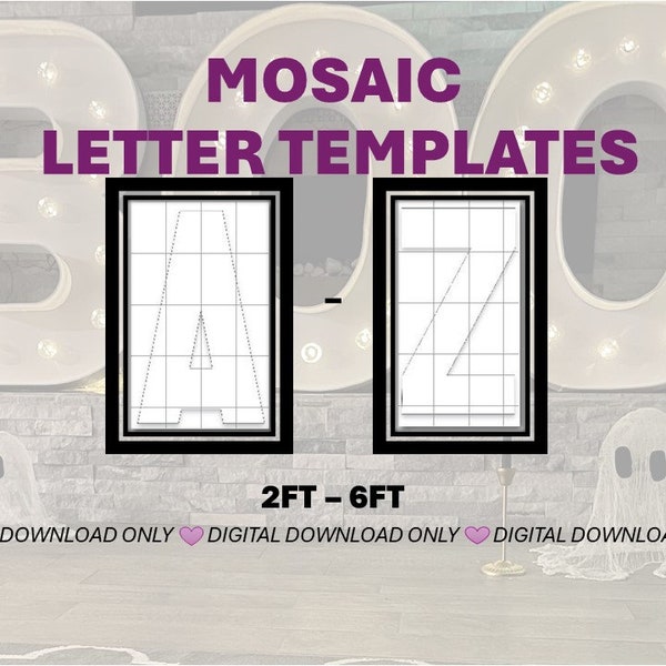 Balloon Mosaic Letters - Etsy