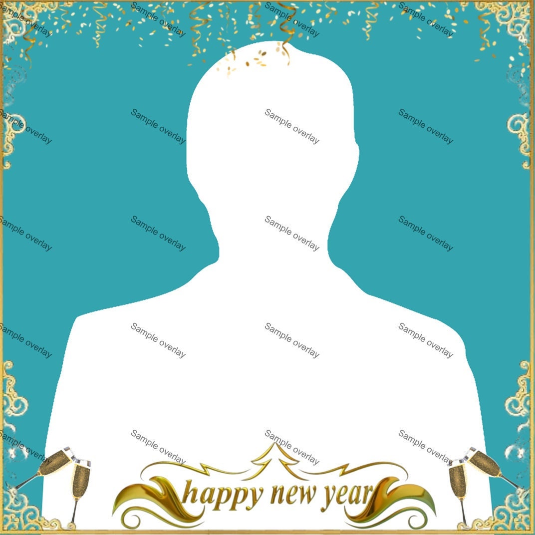 New Year's 360 Photo Booth Overlay Border - Etsy