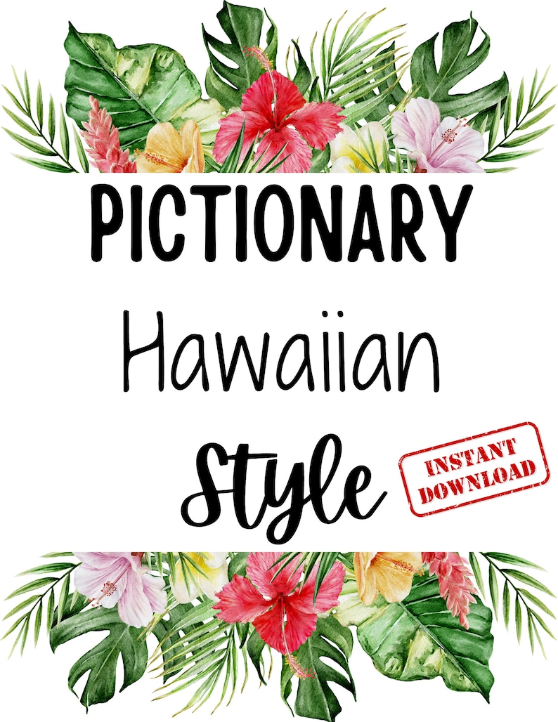 Hawaiian Style Pictionary | Pictionary | Hawaii Landmarks and Lingo ...