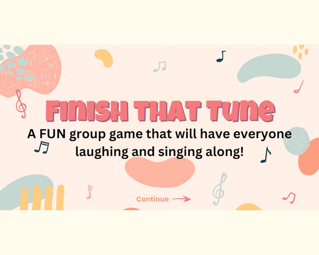Finish That Tune ORIGINAL | Google Slides Game | Music Quiz | Lyrics ...