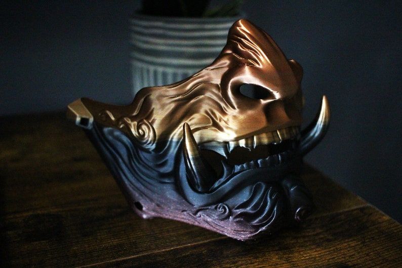 Samurai Mask | Cosplay | Halloween | Oni - Etsy
