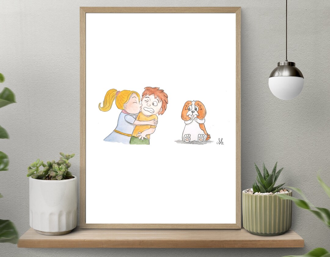 Poster A4 Le Bisou the Adventures of Ecco - Etsy