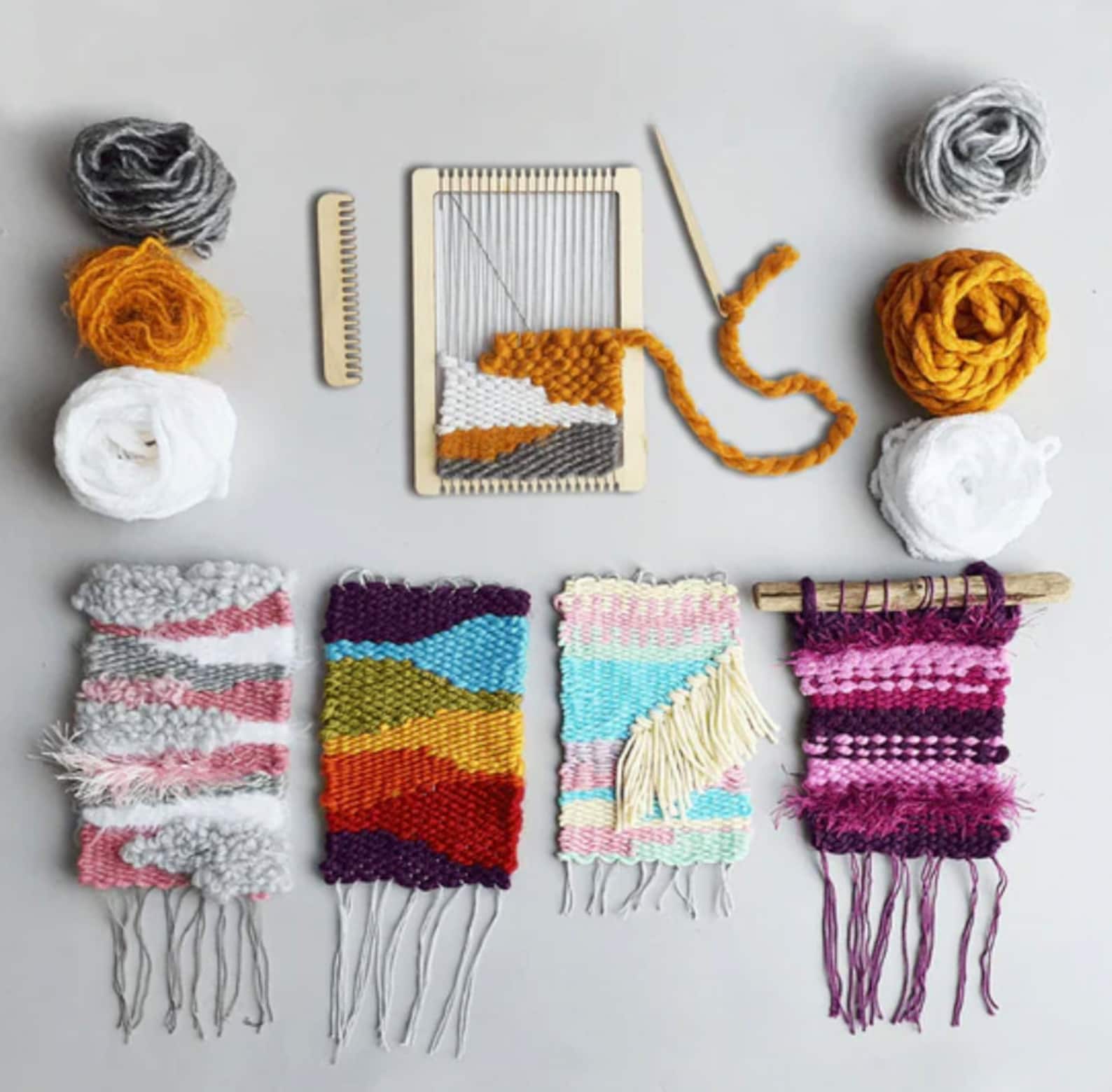 Small Loom Weaving Kit - Etsy