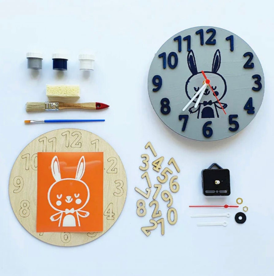 Make a Clock DIY Kit Crafting - Etsy