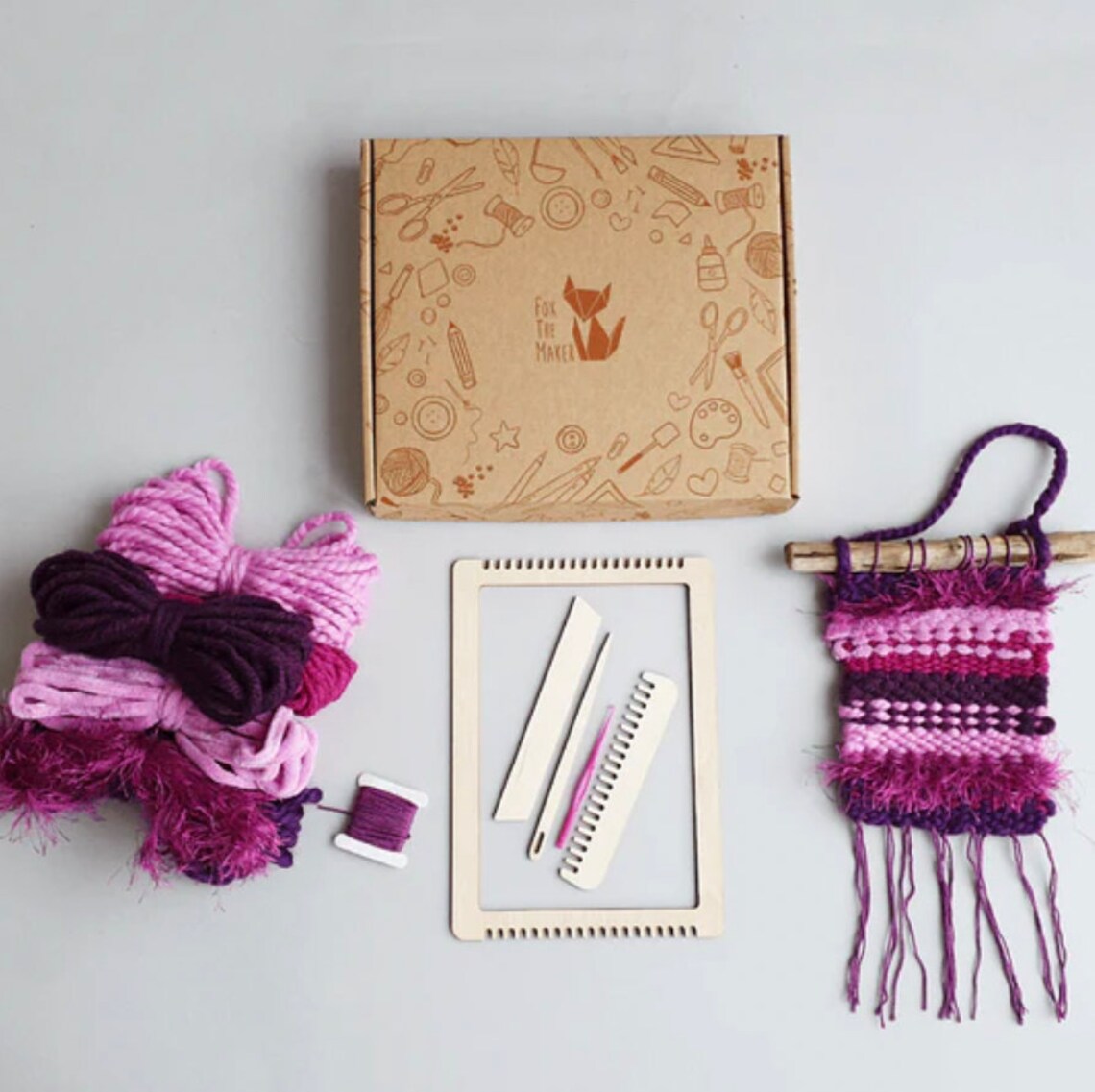 Small Loom Weaving Kit - Etsy