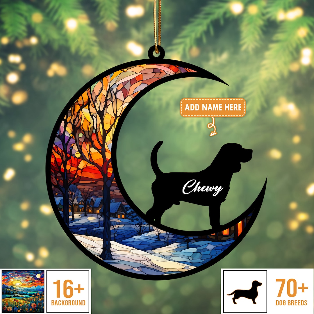 Personalized Dog Memorial Suncatcher Personalized Dog - Etsy