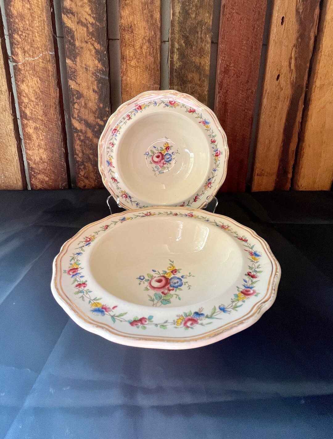 Royal Doulton St James D6028 Dessert Bowls Pair Vintage English 16 Cms ...