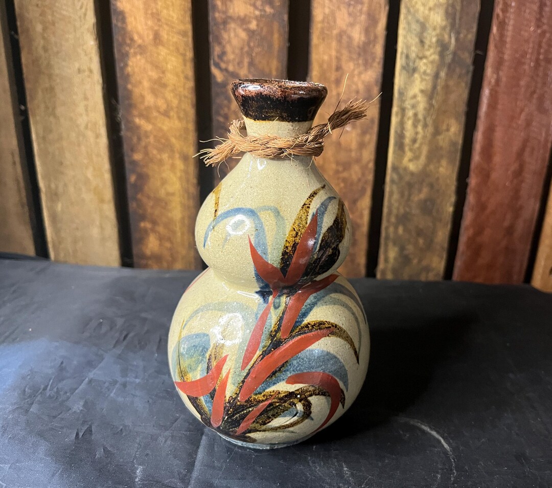 Vintage Okinawan Awamori/sake Jar – Goyayaki Pottery – Traditional Handmade – Very Good ...