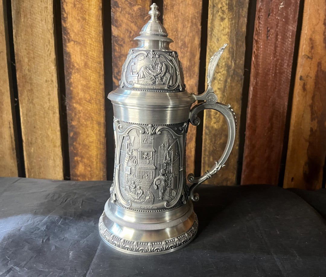 WMF Carl Spitzweg Commemorative Pewter Stein Vintage- 25cm - Like New ...