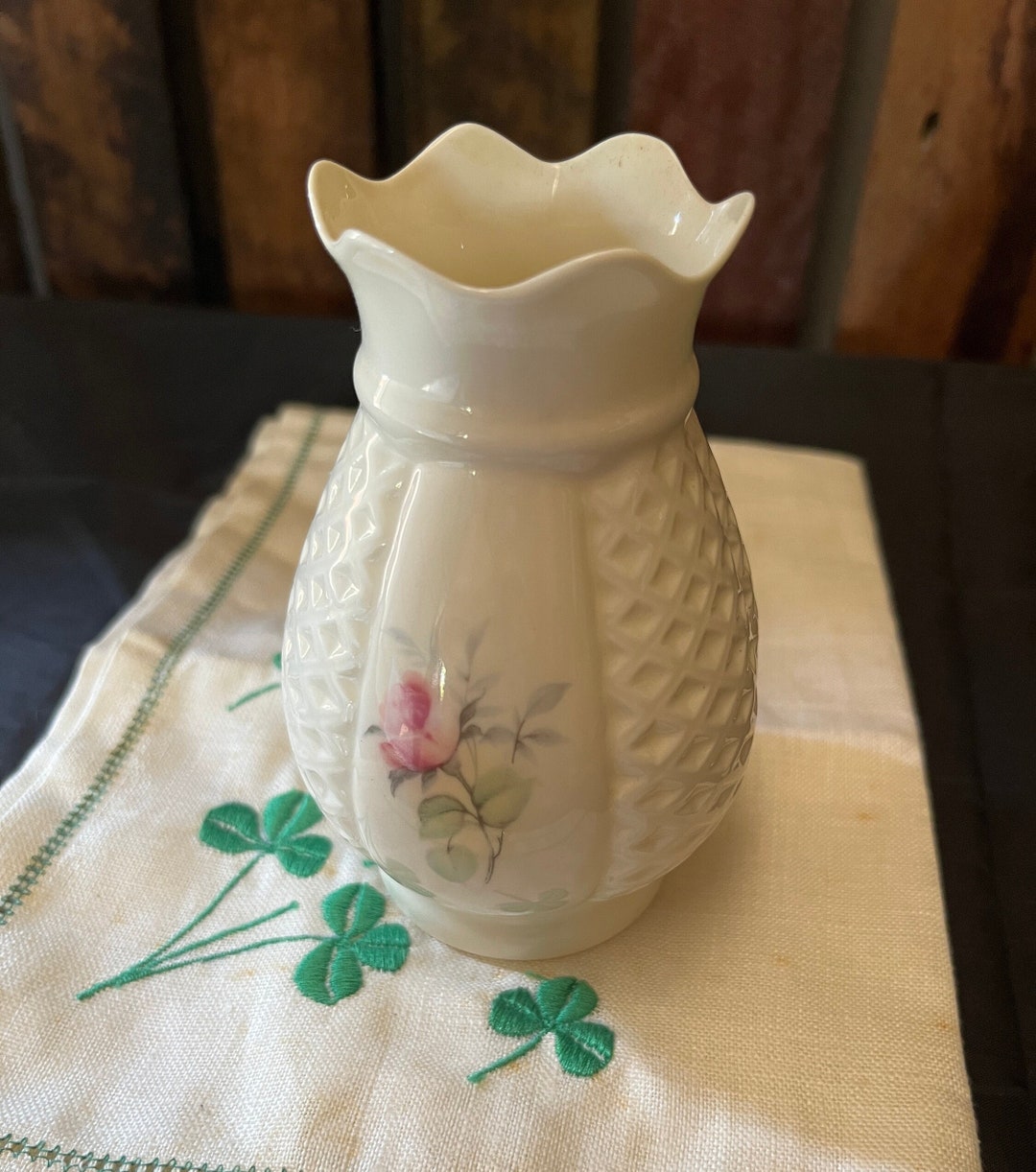 Donegal Parian China Vase – Irish Ivy Pattern – Elegant Collectible ...