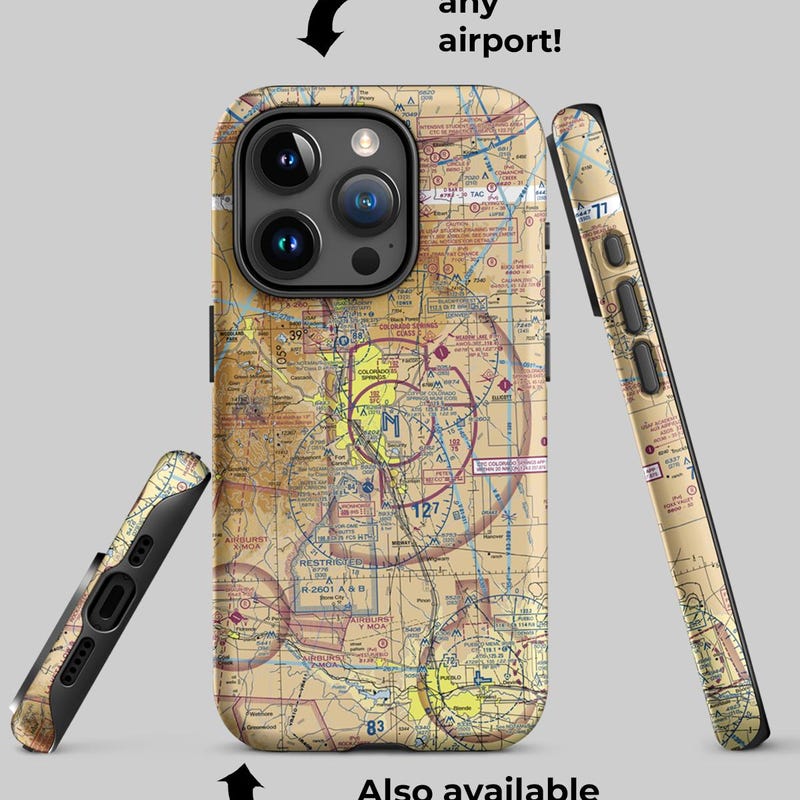 Aviation Map Phone Case - Etsy