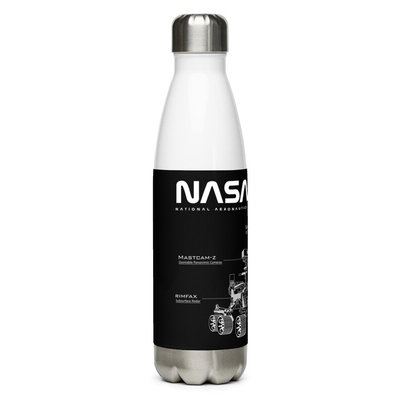 Nasa Water Bottle, Nasa Gift, Space Gift With Nasa Logo, Nasa Space ...