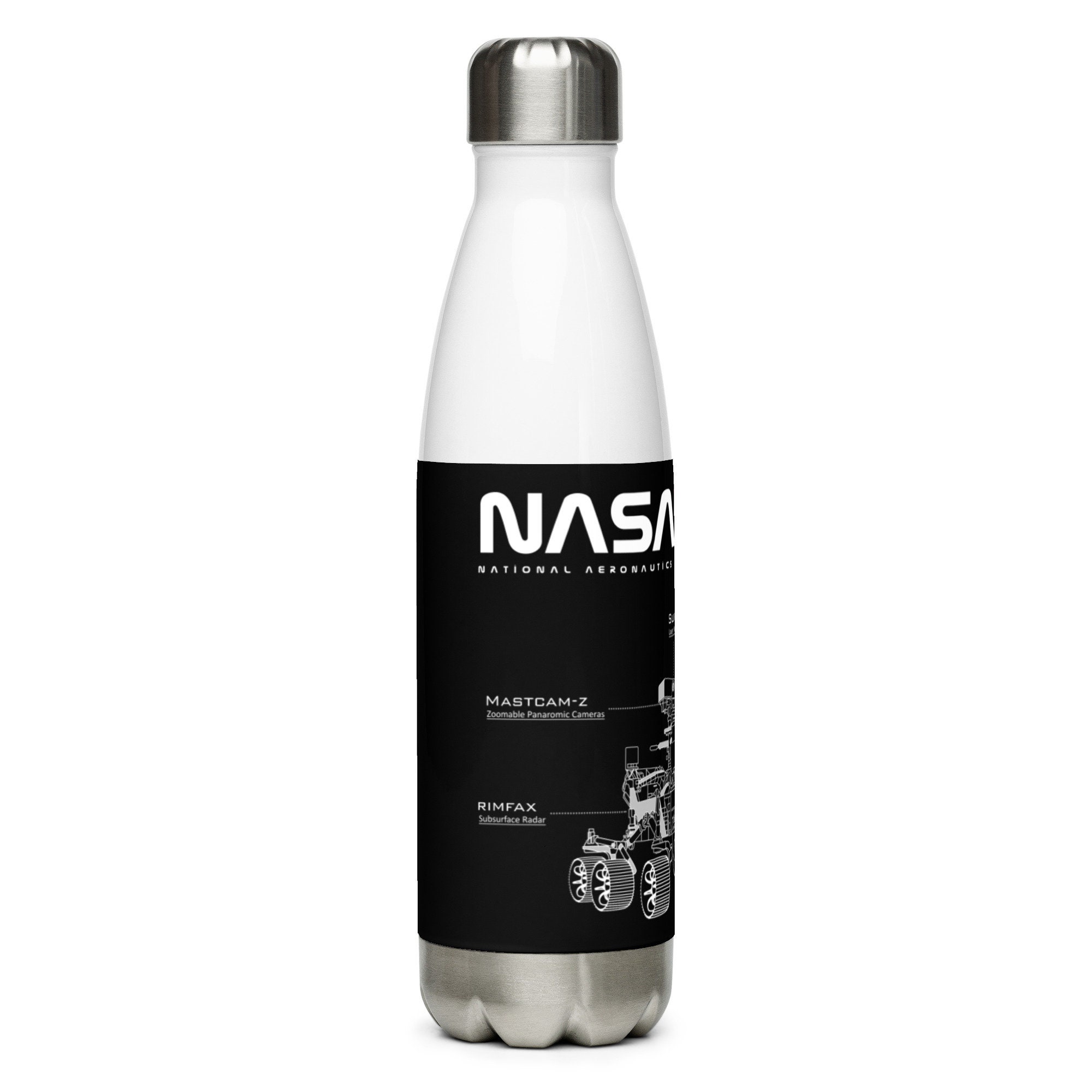 Nasa Water Bottle, Nasa Gift, Space Gift With Nasa Logo, Nasa Space ...