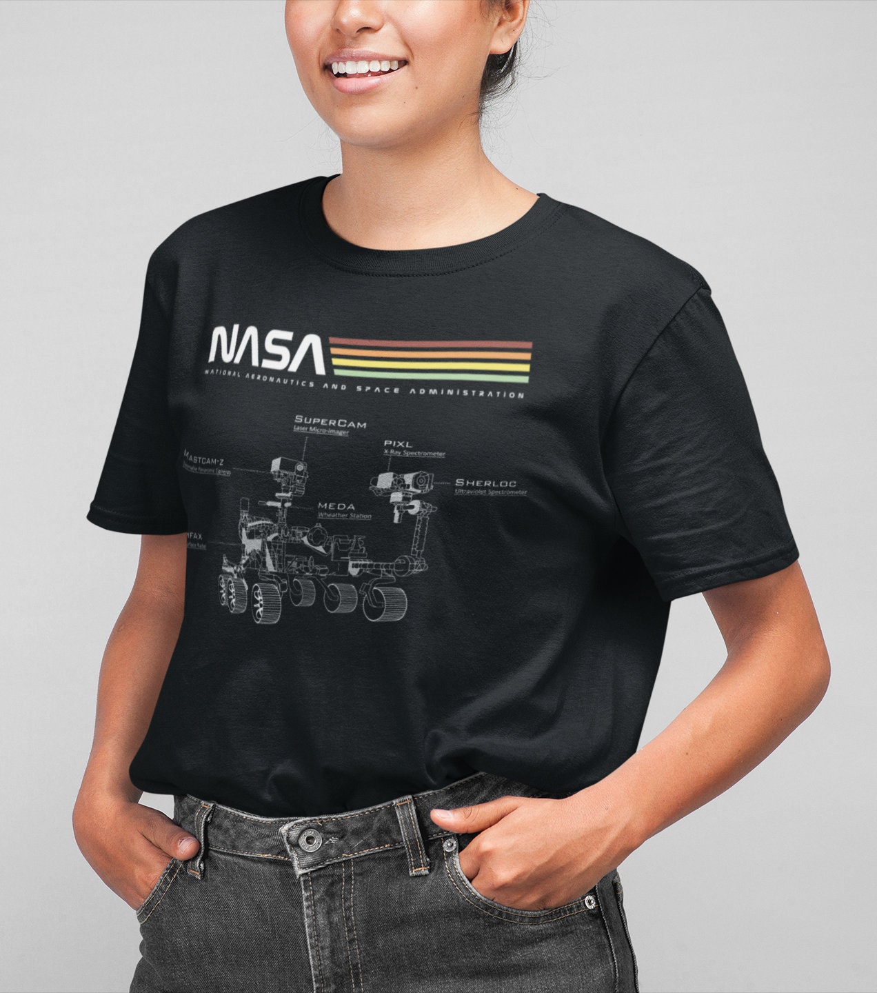 Nasa T-shirt Perseverance Rover, Nasa Gift, Nasa Shirt With Mars Rover, Nasa Tshirt, Space Gift ...