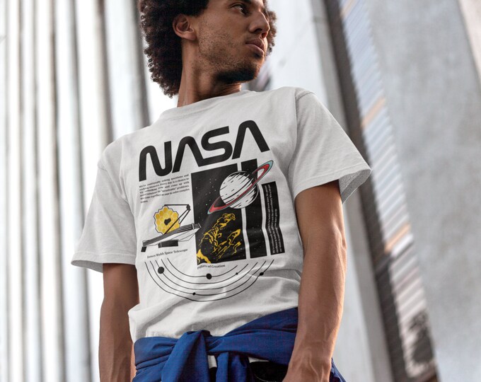NASA T-shirt Soft Cotton Tee. NASA Logo. Astronaut. National ...