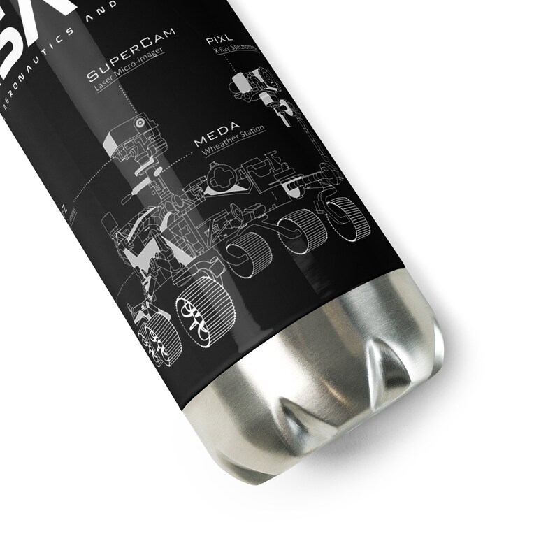 Nasa Water Bottle, Nasa Gift, Space Gift With Nasa Logo, Nasa Space ...