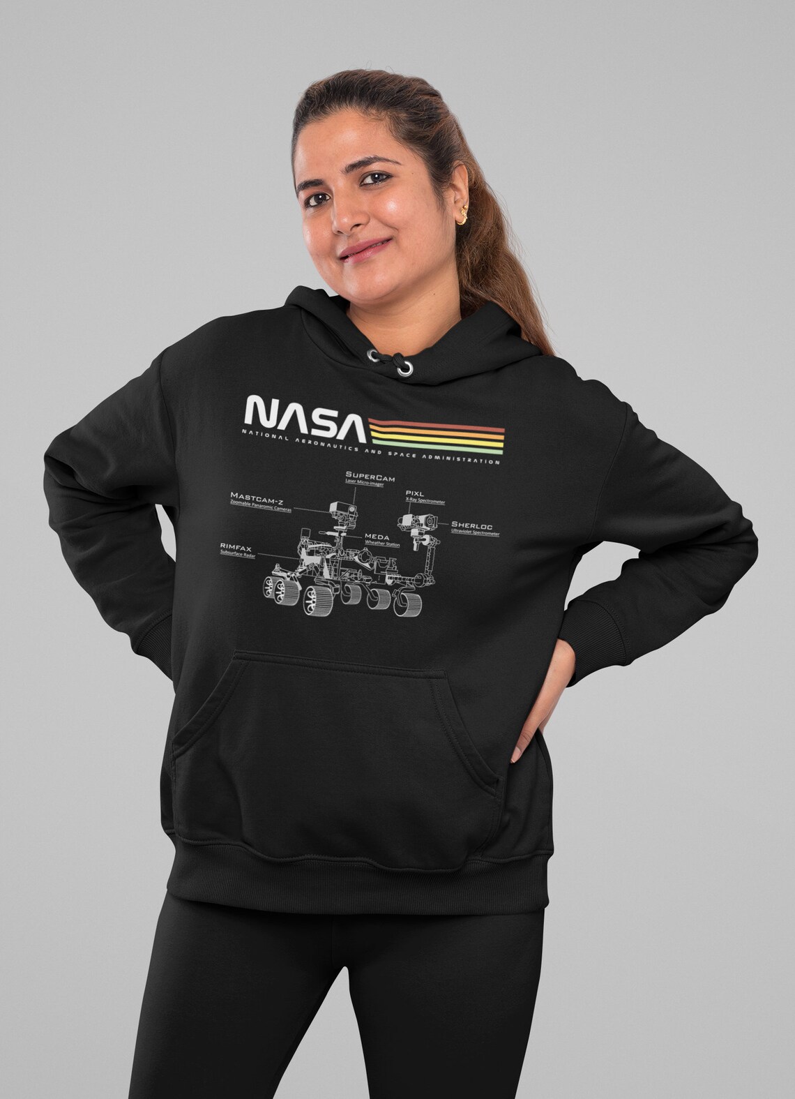 Nasa Space Hoodie, Nasa Hoodie, Perseverance Rover, Nasa Gift Men, Space Gift for Men, Space ...