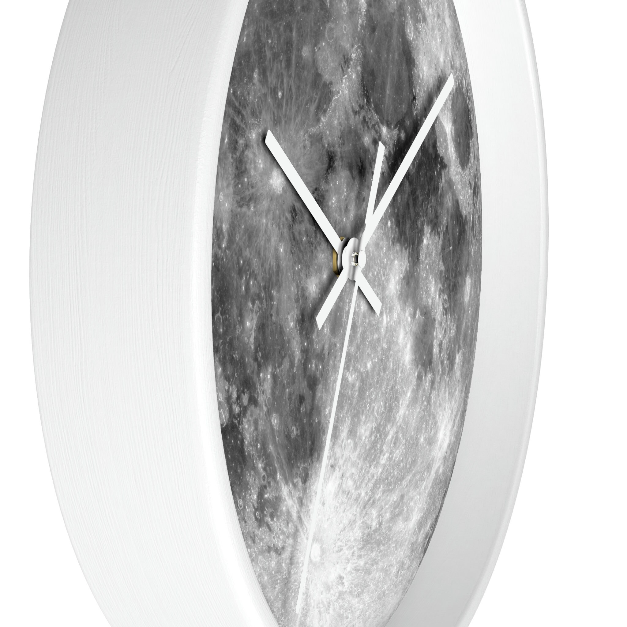 10 Moon Wall Clock Modern Wall Clock Unique Space Gift Minimalist Wall ...