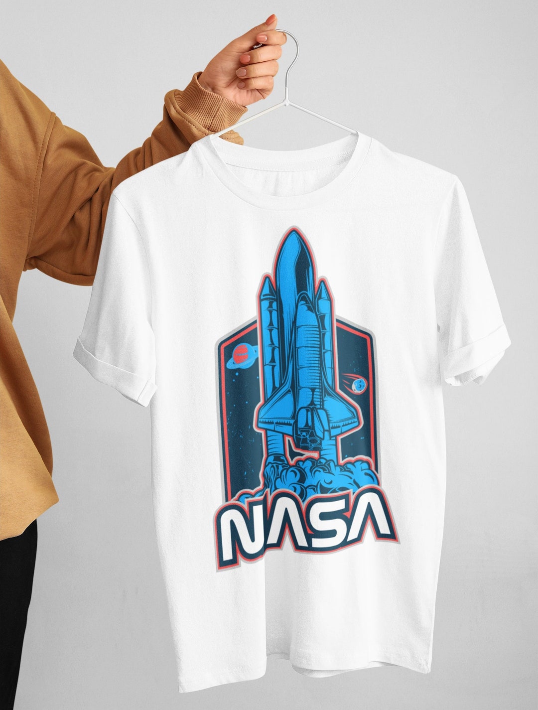 Nasa Shirt, Retro Nasa Tshirt, Retro Shirt With Nasa Logo, Nasa Shirt ...