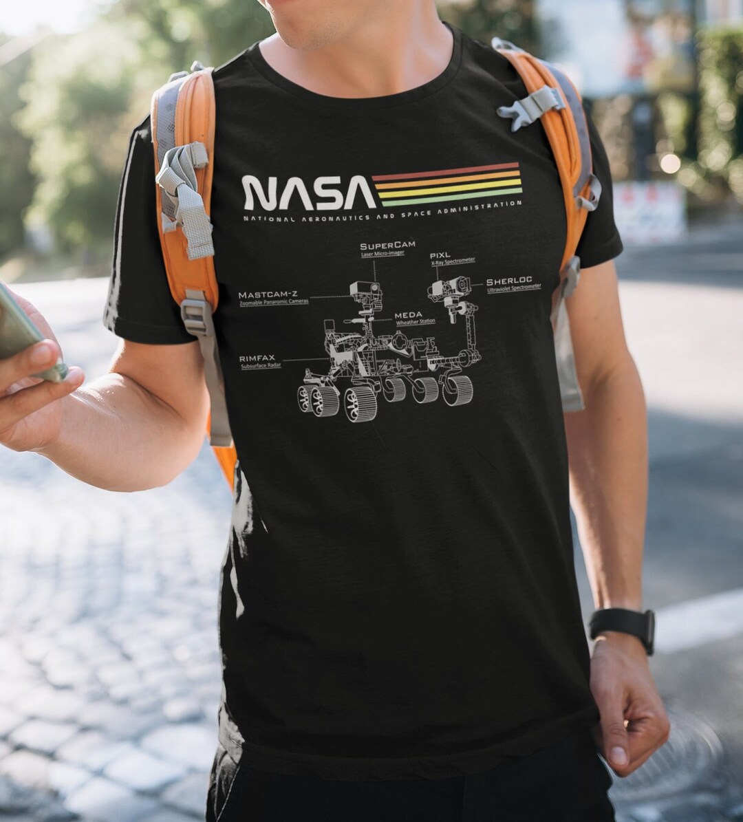 Nasa T-shirt Perseverance Rover, Nasa Gift, Nasa Shirt With Mars Rover ...