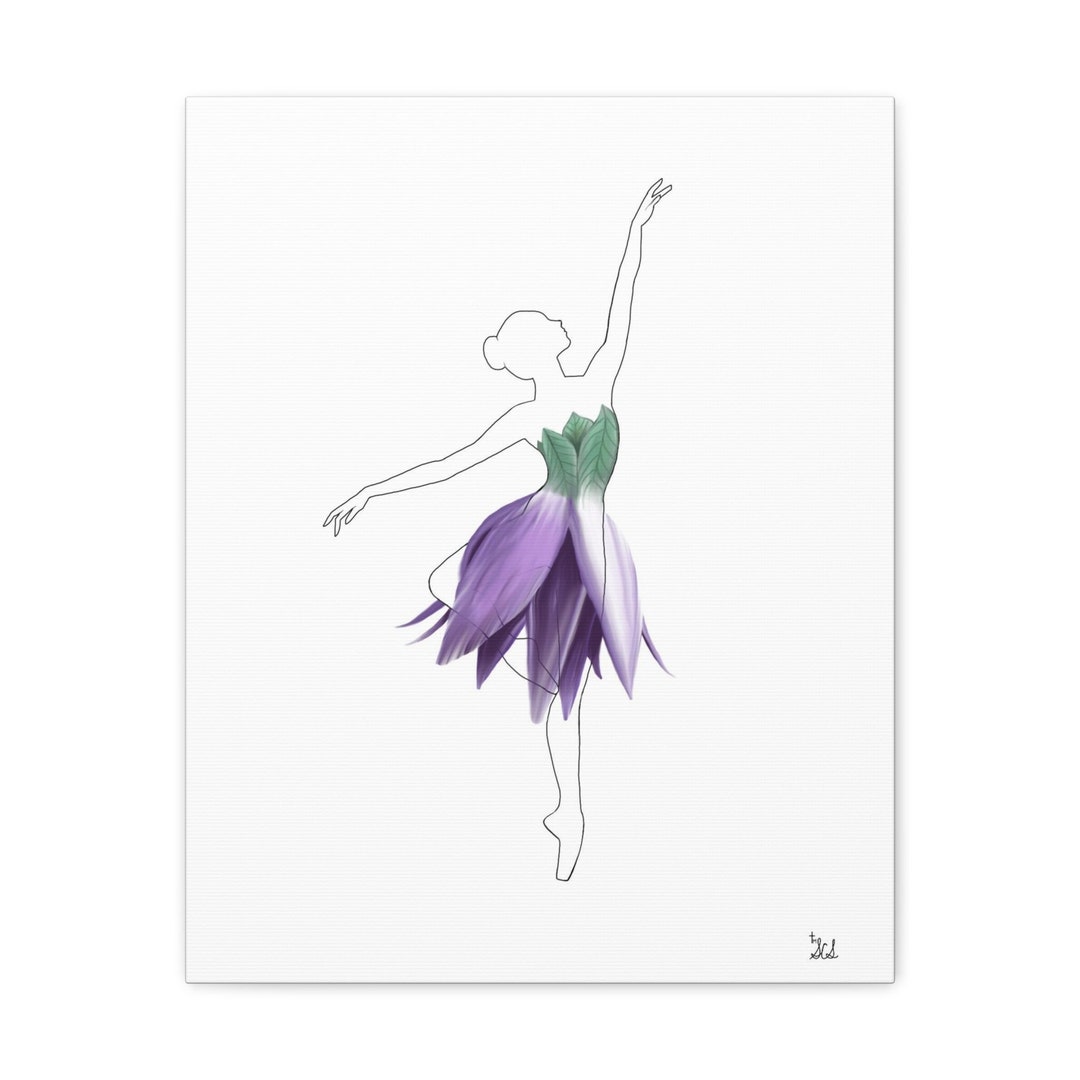 Ballerina, Ballet Flower Art, Purple Flower, Faith and Bible Verses ...