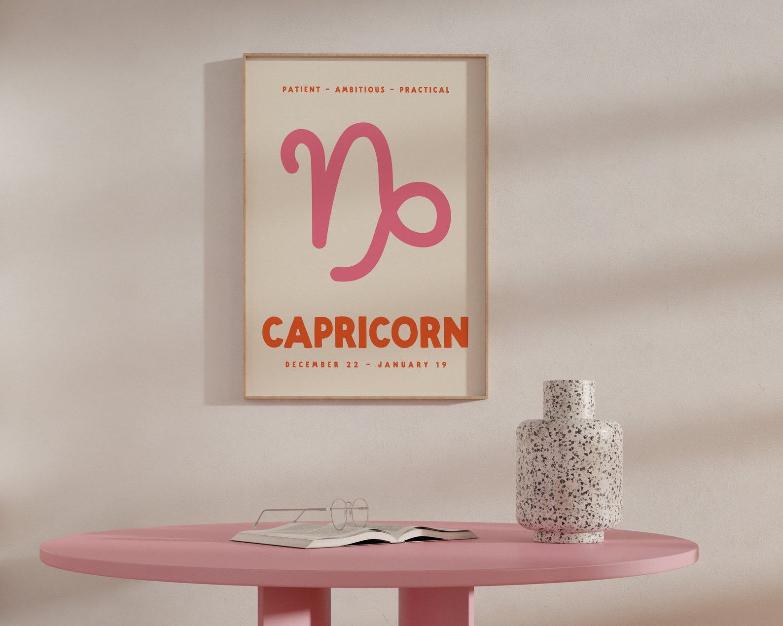 Capricorn Print, Digital Download, Zodiac Poster, Trendy Wall Art, Star ...