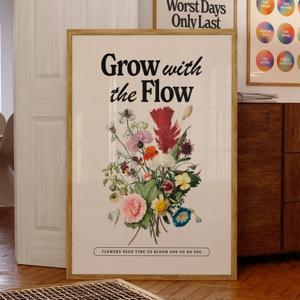 Floral Poster - Etsy