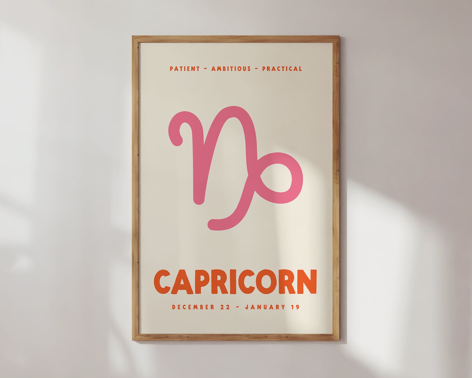 Capricorn Print Zodiac Poster Digital Download Print Trendy - Etsy