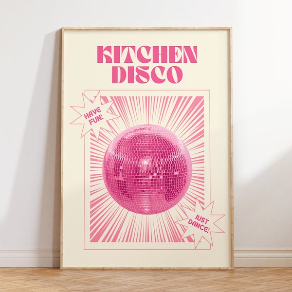 Kitchen Disco Print - Etsy