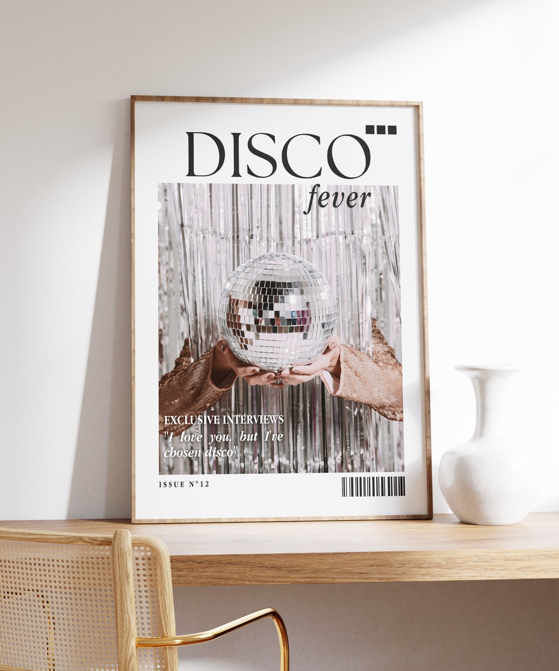 Disco Print Disco Magazine Poster Trendy Wall Art Digital - Etsy