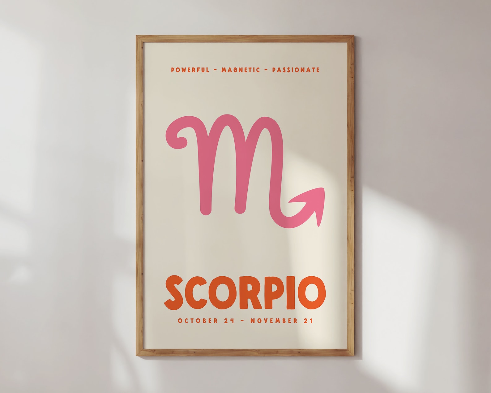 Scorpio Print Zodiac Poster Digital Download Print Trendy - Etsy